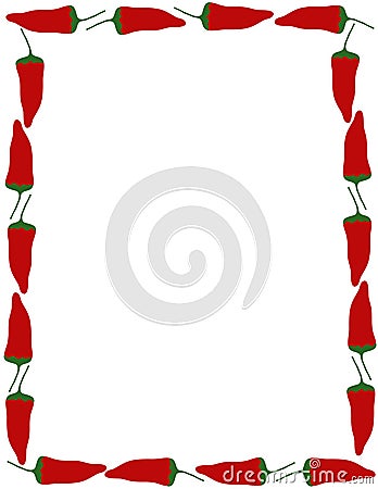 Pepper Border Royalty Free Stock Image - Image: 515146