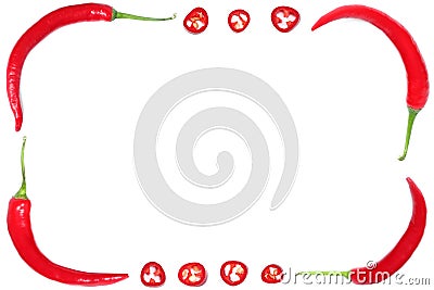 Pepper Frame Royalty Free Stock Photography - Image: 1066817