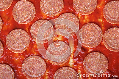 Pepperoni Background, Royalty Free Stock Image - Image: 3395186