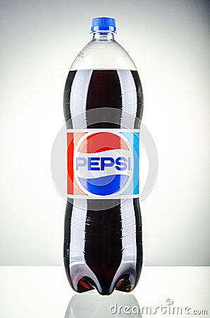 Pepsi Drink Isolated On Gradient Background Editorial Image ...
