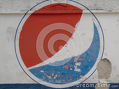 Pepsi Logo On Run-down Wall Editorial Photo | CartoonDealer.com #106449243