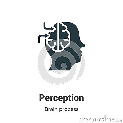 Perception Vector Icon On White Background. Flat Vector Perception Icon Symbol Sign From Modern ...
