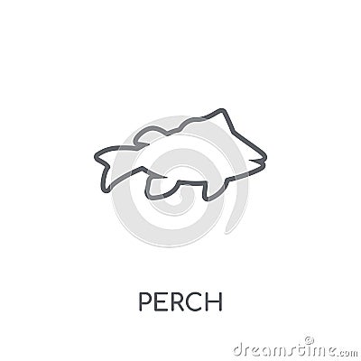 Perch Linear Icon. Modern Outline Perch Logo Concept On White Ba Vector ...