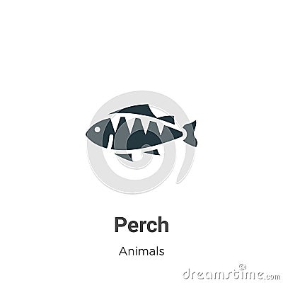 Perch Vector Icon On White Background. Flat Vector Perch Icon Symbol ...