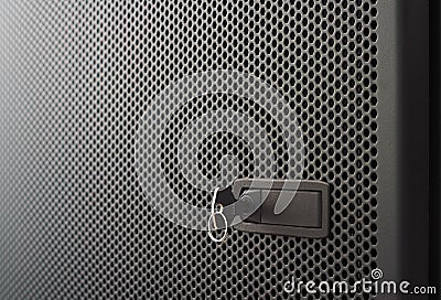 Perforated Metal Door Stock Photography - Image: 24599482