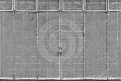 Perforated Metal Gate Royalty-Free Stock Image | CartoonDealer.com ...