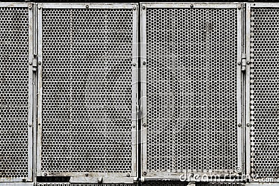 Perforated Metal Gate Royalty-Free Stock Image | CartoonDealer.com ...
