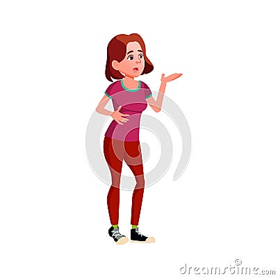 Perplexed Girl Look At Metro Plan Cartoon Vector | CartoonDealer.com ...