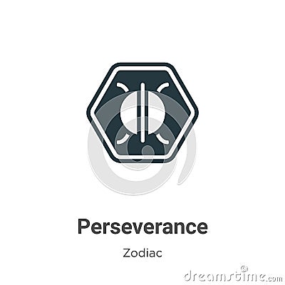 Perseverance Vector Icon On White Background. Flat Vector Perseverance ...