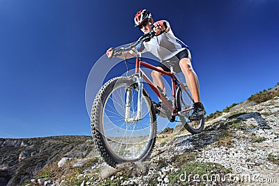 Person Riding A Bike Stock Photos - Image: 11398733