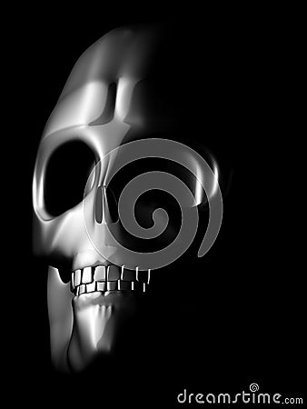 Perspective View Of Coated Skull Stock Image | CartoonDealer.com #11247517
