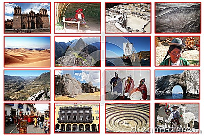 Peru Collage Editorial Image | CartoonDealer.com #86160458