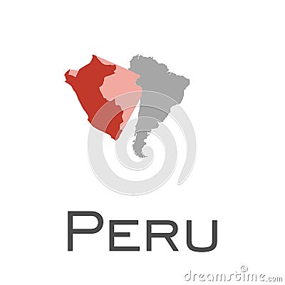 Peru And South American Continent Map Royalty-Free Stock Image ...