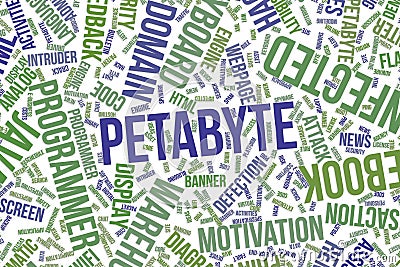 Petabyte, Conceptual Word Cloud For Business, Information Technology Or IT. Stock Photography ...