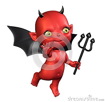 Petit Diable Rouge Mignon Stock Illustrations, Vecteurs, & Clipart ...