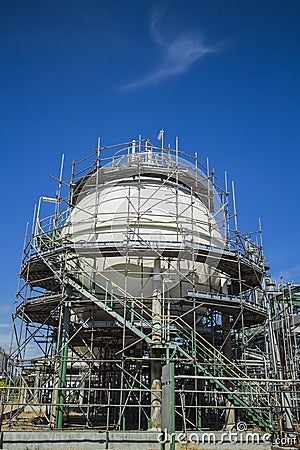 Petrochemical Spheres Tank Royalty Free Stock Photography - Image: 31031767