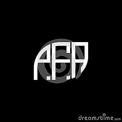 PFA Letter Logo Design On Black Background.PFA Creative Initials Letter ...