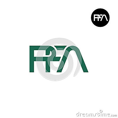 PFA Logo Letter Monogram Design Cartoon Vector | CartoonDealer.com ...