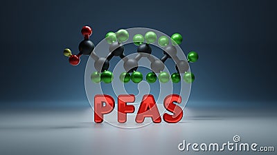 PFAS - Per- And Poly-fluoroalkyl Substances - 3D Molecule Conformer ...