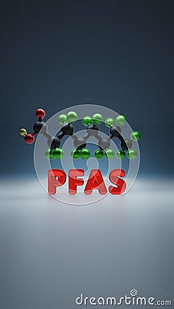 PFAS - Per- And Poly-fluoroalkyl Substances - 3D Molecule Conformer ...