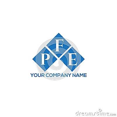 PFE Letter Logo Design On WHITE Background. PFE Creative Initials ...