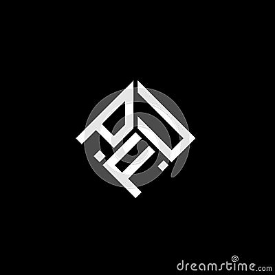 PFU Letter Logo Design On Black Background. PFU Creative Initials ...