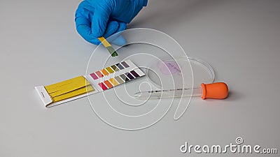 PH Measurement In The Laboratory With Litmus Paper By A Chemist Royalty ...