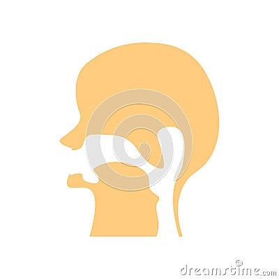 Pharynx Icon Vector Sign And Symbol Isolated On White Background ...