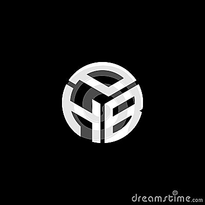 PHB Letter Logo Design On Black Background. PHB Creative Initials ...