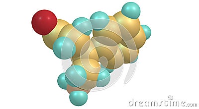 Phenibut Molecular Structure Isolated On White Royalty-Free ...