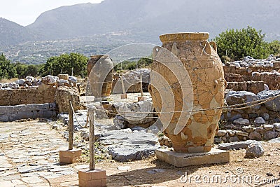 Phitos In Minoan Palace Of Malia - Crete Royalty Free Stock Images ...