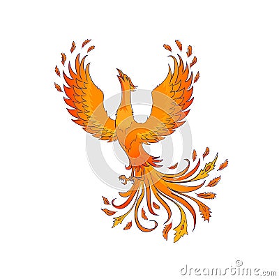 Phoenix Stock Vector - Image: 61972185