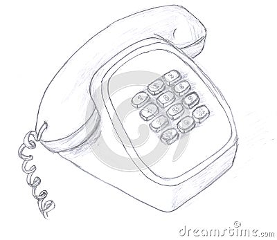 Phone Sketch Stock Photography - Image: 12367932