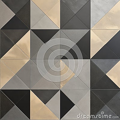 Metallic Rotation: A Hyperspace Noir Mosaic Tile Pattern Royalty-Free ...