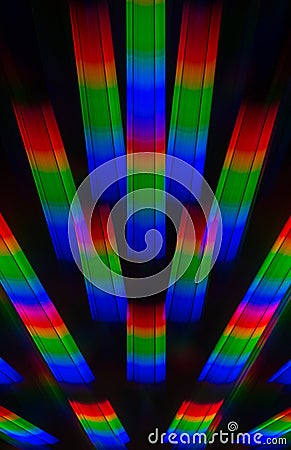 Photo Of The Diffraction Pattern Of Light From Incandescent Spiral ...