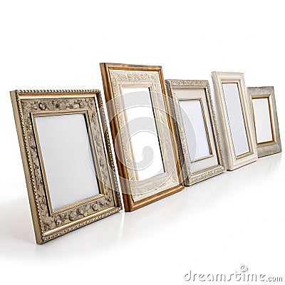 Photo Frames With Blanks Isolated On White Background | CartoonDealer ...