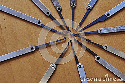 Photo Of Lockpicks Used By Burglars To Open Locks Stock Image ...