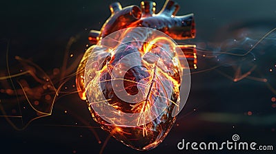 Photo Realistic 3D Model Of Arrhythmia-Affected Heart With Visualized ...