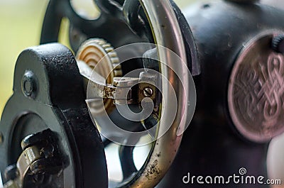 Photo Of Sewing Machine Drive Mechanism Royalty-Free Stock Image ...