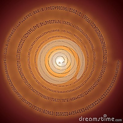 Pi Spiral Royalty Free Stock Photography - Image: 17359737