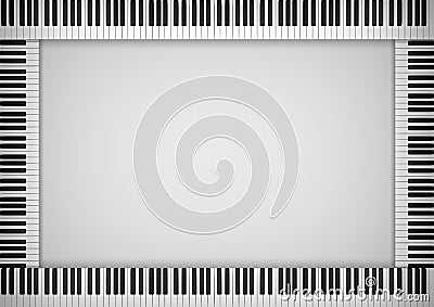 Piano Keyboard Frame Royalty-Free Stock Photography | CartoonDealer.com ...