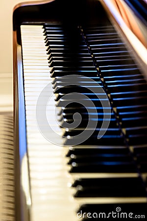 Piano Keyboard. Vertical Closeup Composition Royalty-Free Stock Image ...