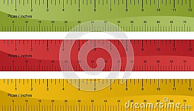 Pica Ruler Set Royalty Free Stock Images - Image: 13236449