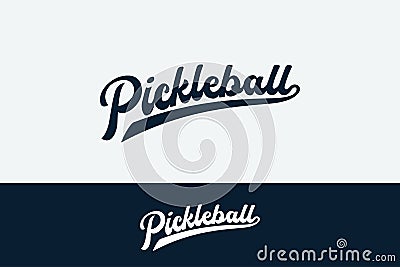 Pickleball Lettering With Script Letters That Are Dynamic, Simple And ...