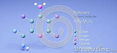 Picloram, Molecular Structures, Herbicide, 3d Model, Structural ...