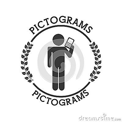 Pictograms Human Silhouettes Cartoon Vector | CartoonDealer.com #59034601