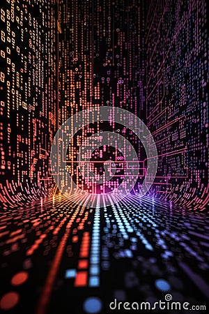 Binary Code Color In The Background Royalty-Free Stock Image ...