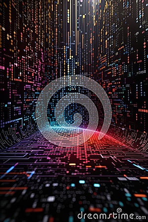 Binary Code Color In The Background Royalty-Free Stock Photo ...