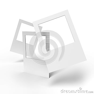 A Picture Perfect Display Of Blank Selfie Frame Boards With 3d Render ...