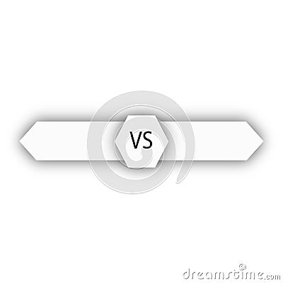 The Picture \"VS\" On A White Background. Vector Illustration Royalty ...